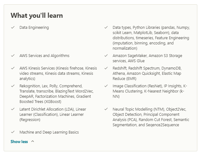 AWS Data Science Certification Overview – Data Masters Club